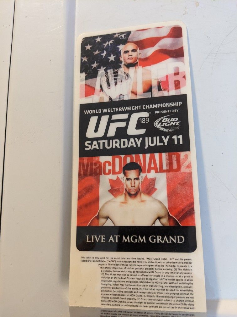 Ufc 189 Poster