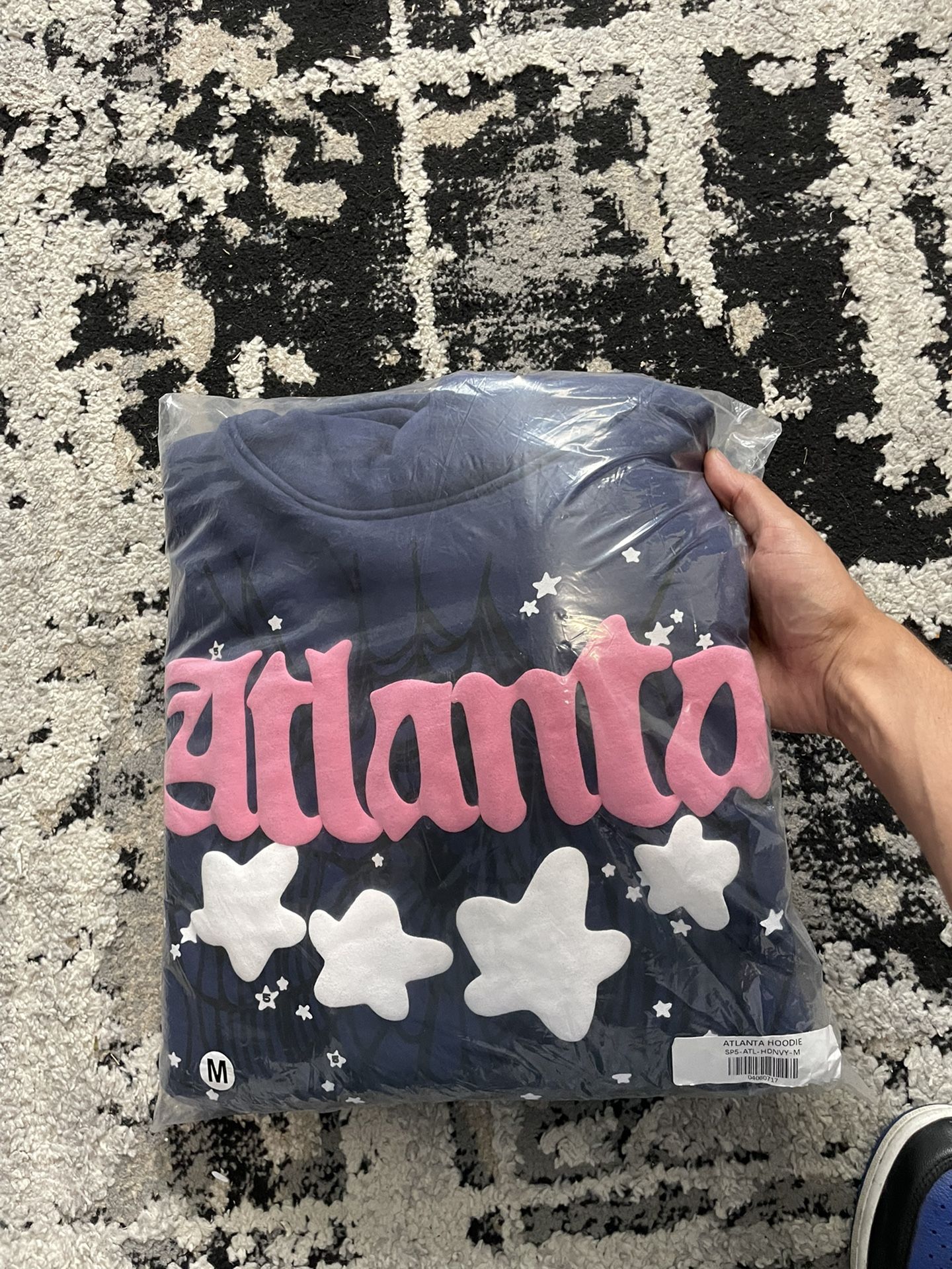 Sp5der Navy “Atlanta” Hoodie Size M for Sale in Seattle, WA - OfferUp