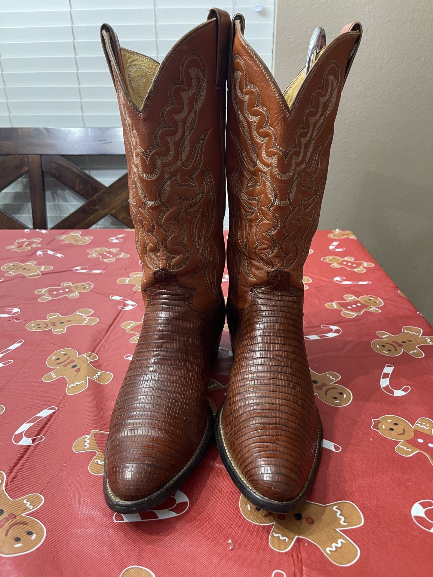Vintage Teju Lizard Tony Lama Western Cowboy Boots for Sale in Garland ...