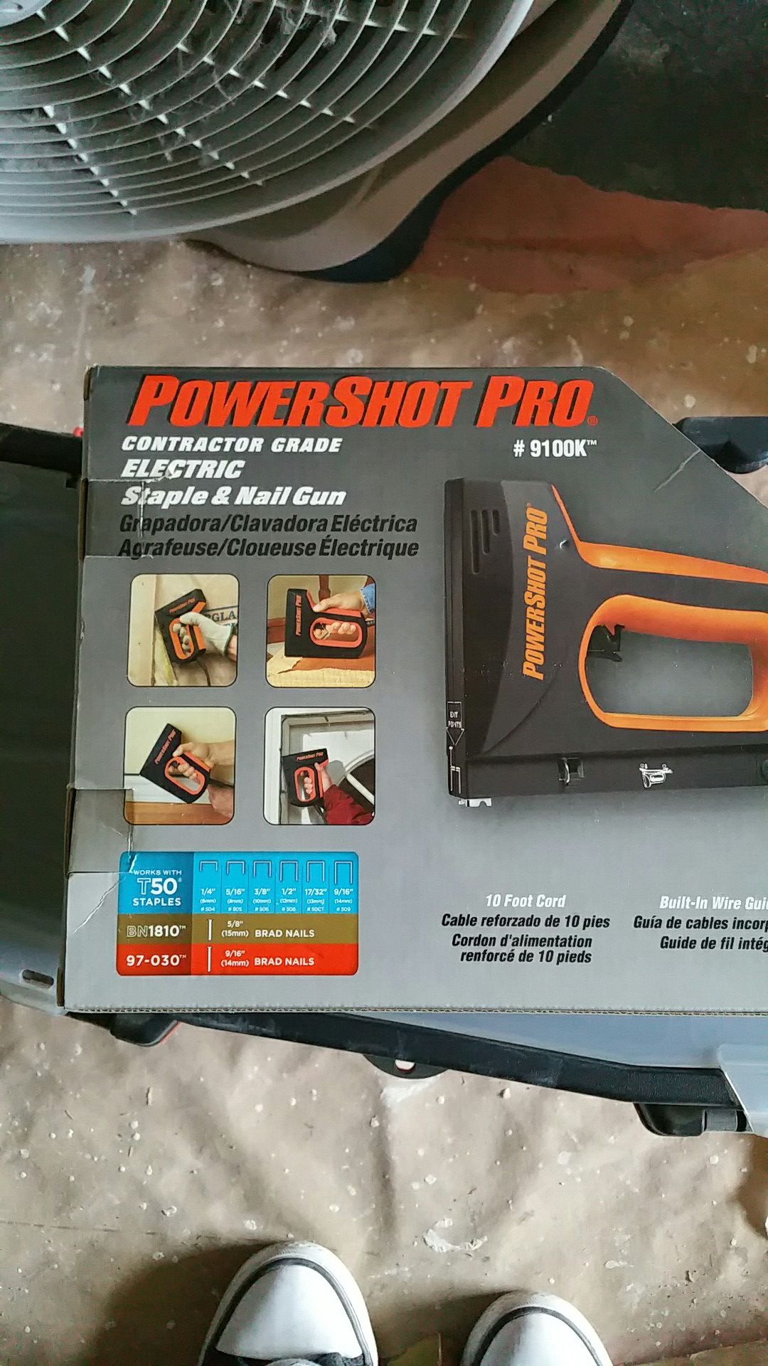 Powershot pro contractor grade corded electric nail & staple gun for ...