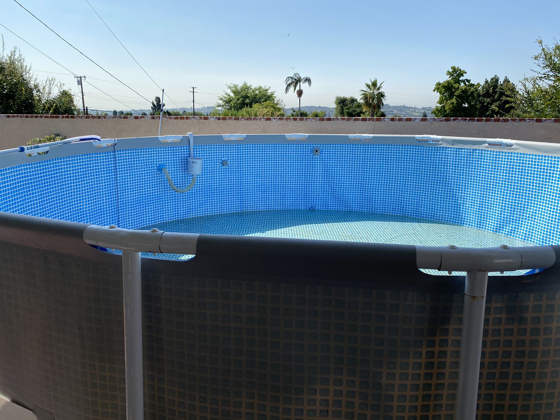 Intex Prism Frame Pool 18feet wide by 4 feet tall, 6,400 gallons for ...