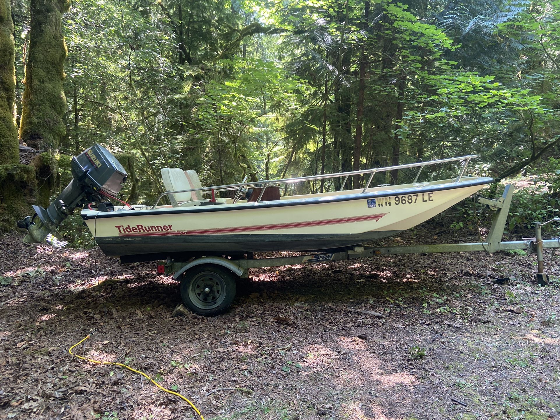 1986 Tiderunner With 40 H.P Outboard Motor for Sale in Skok, WA - OfferUp
