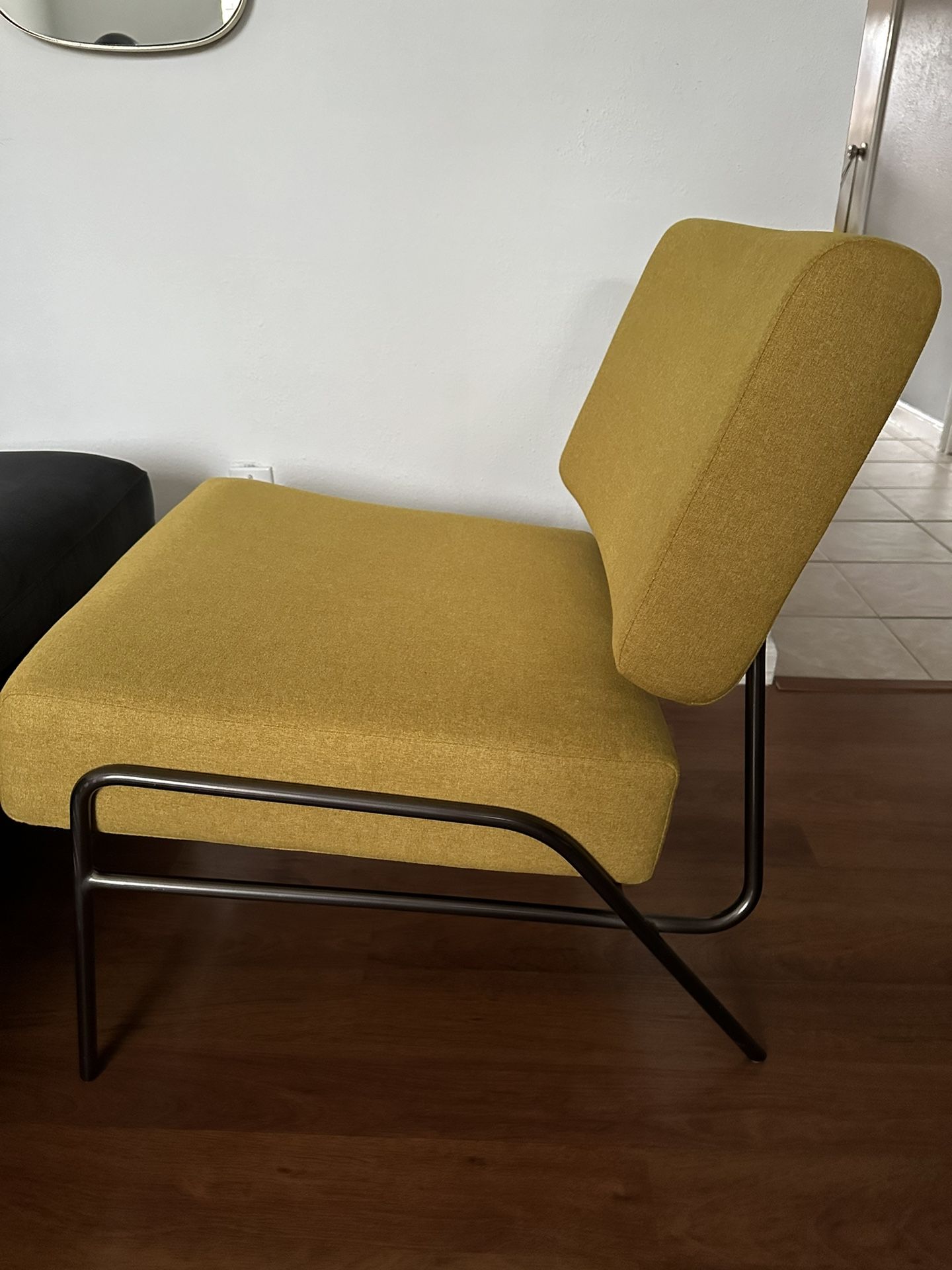 West elm wire frame slipper chair store