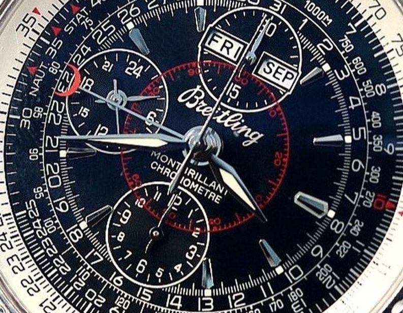 Breitling Navitimer Montbrillant Datora 43mm W/ Box and Papers for Sale ...
