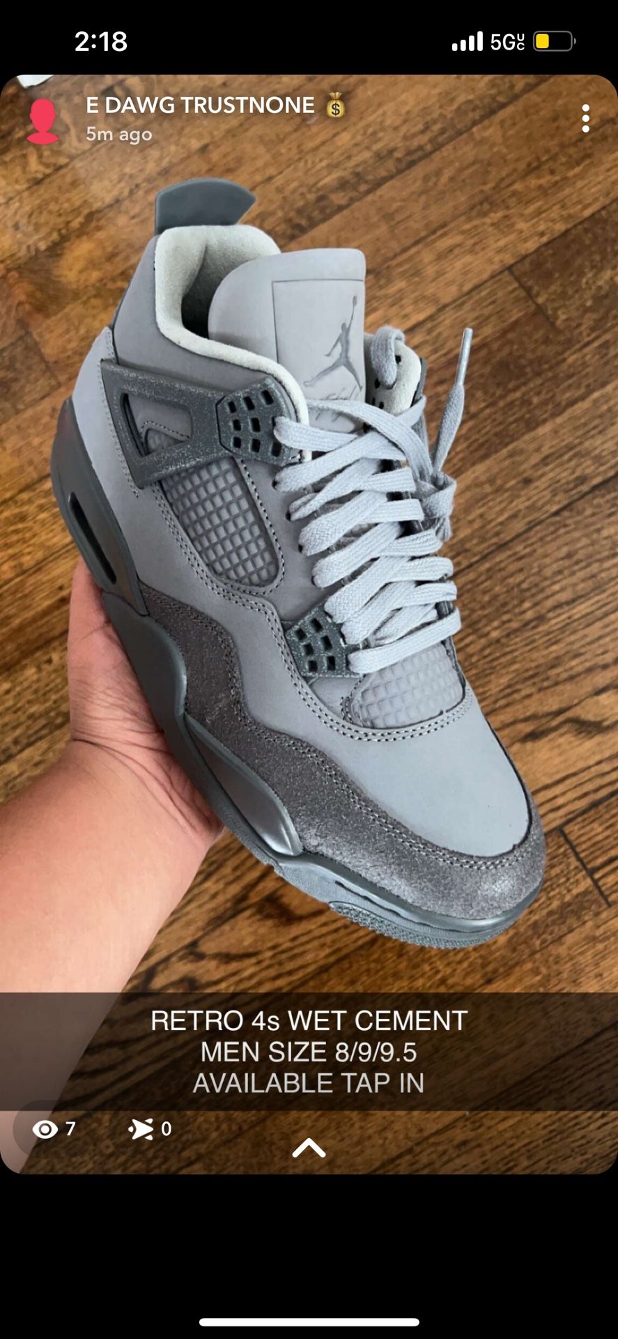 RETRO 4s PARIS OLYMPICS WET CEMENT for Sale in Chicago, IL - OfferUp
