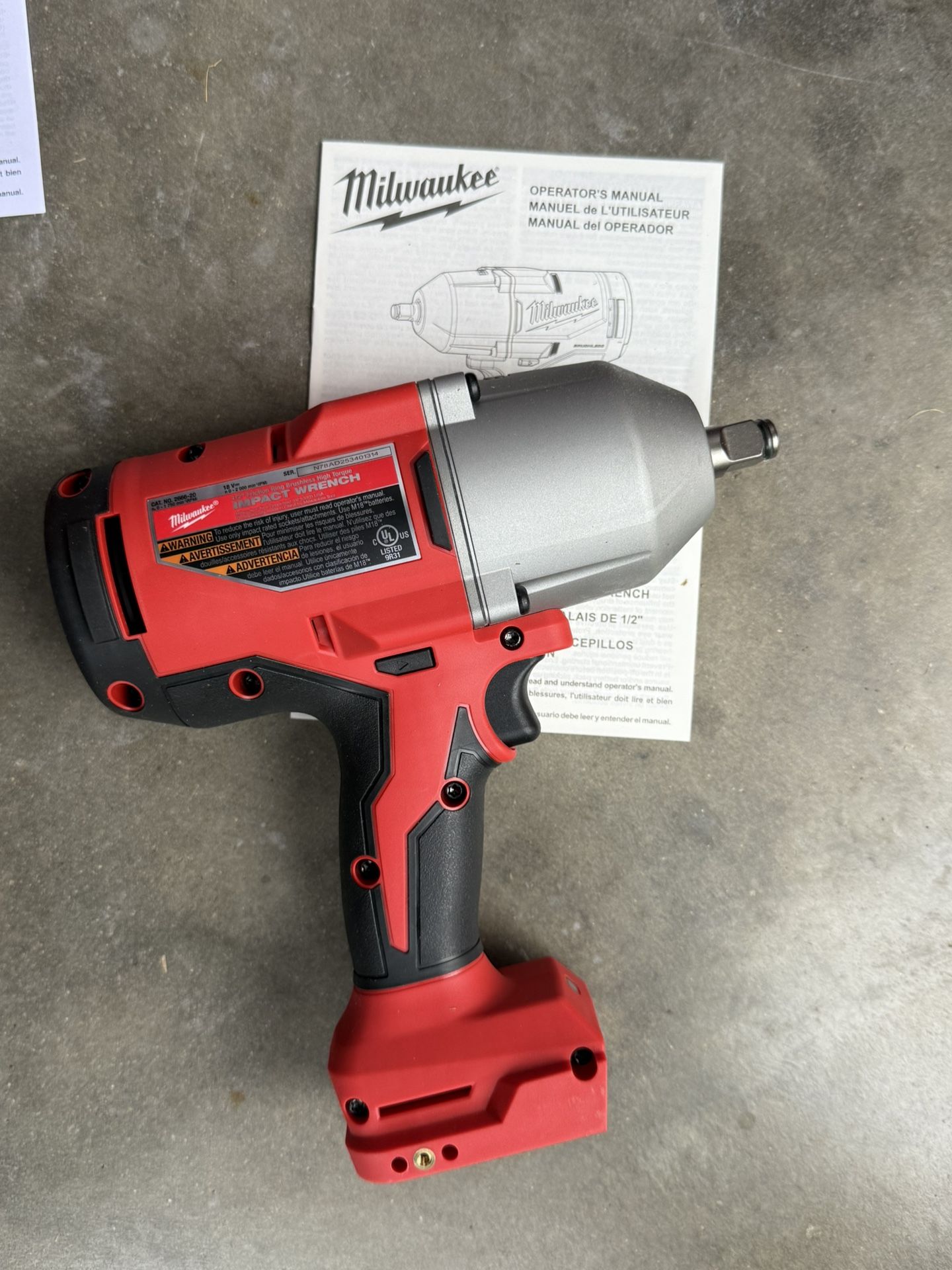 M18 1/2 In. High Torque Impact Wrench for Sale in Fallbrook, CA - OfferUp