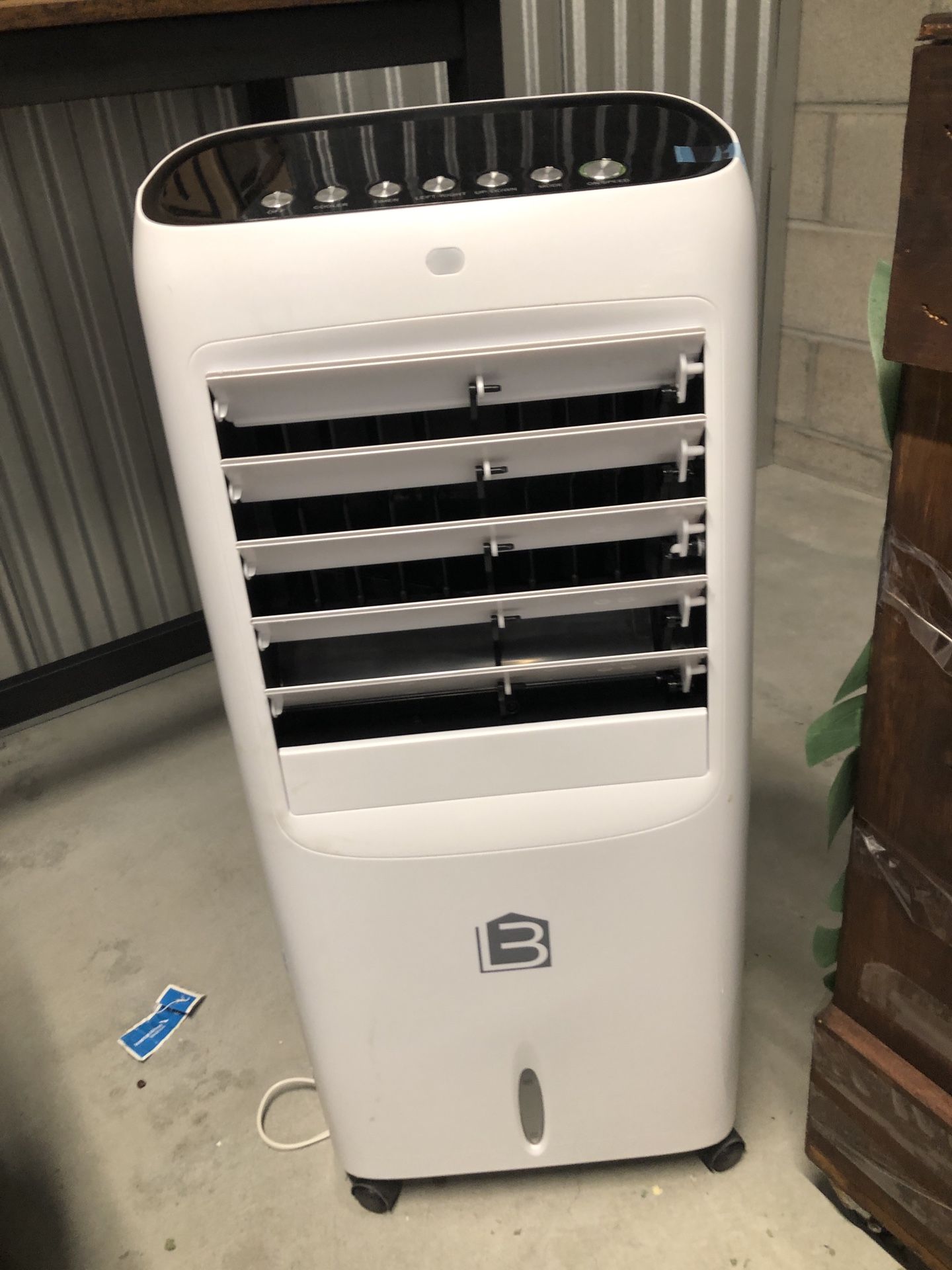 Living Basix LB500 Portable Evaporative Air Cooler with Digital Display ...