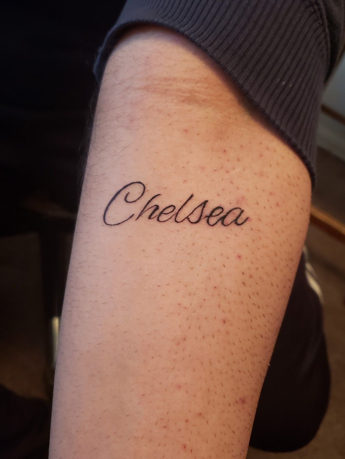 Chelsea Name Tattoo