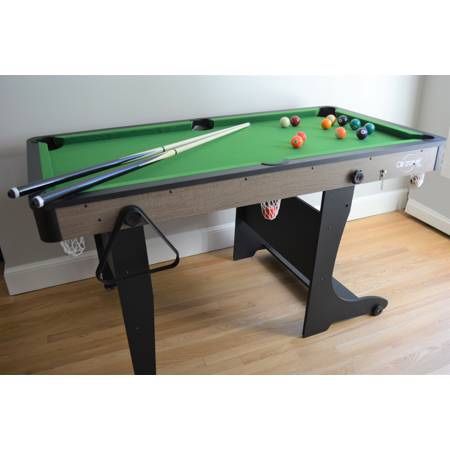 Buy Airzone 60'' Folding Pool Table With Accessories, Green, X X Online ...