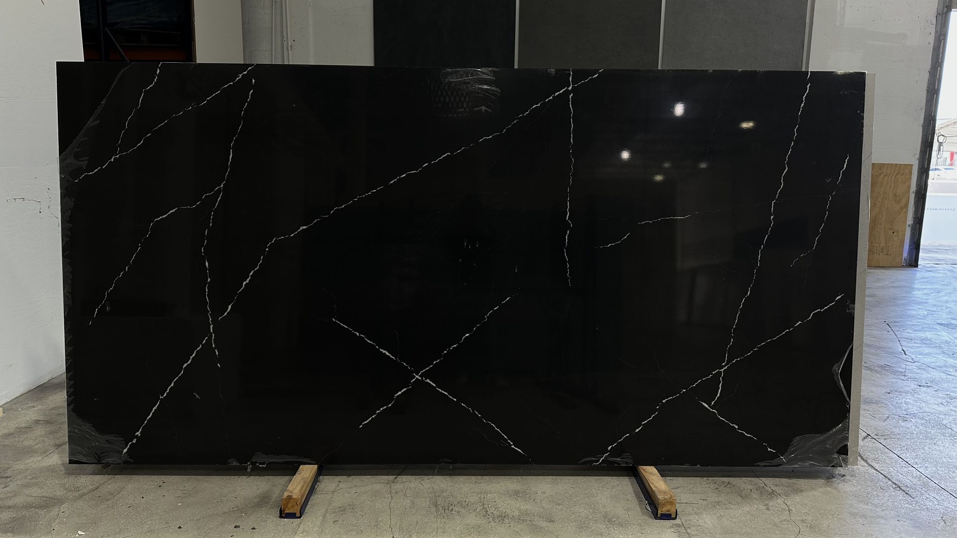CALACATTA QUARTZ JUMBO SLABS COSMIC BLACK 127X64 2CM FOR KITCHEN ...