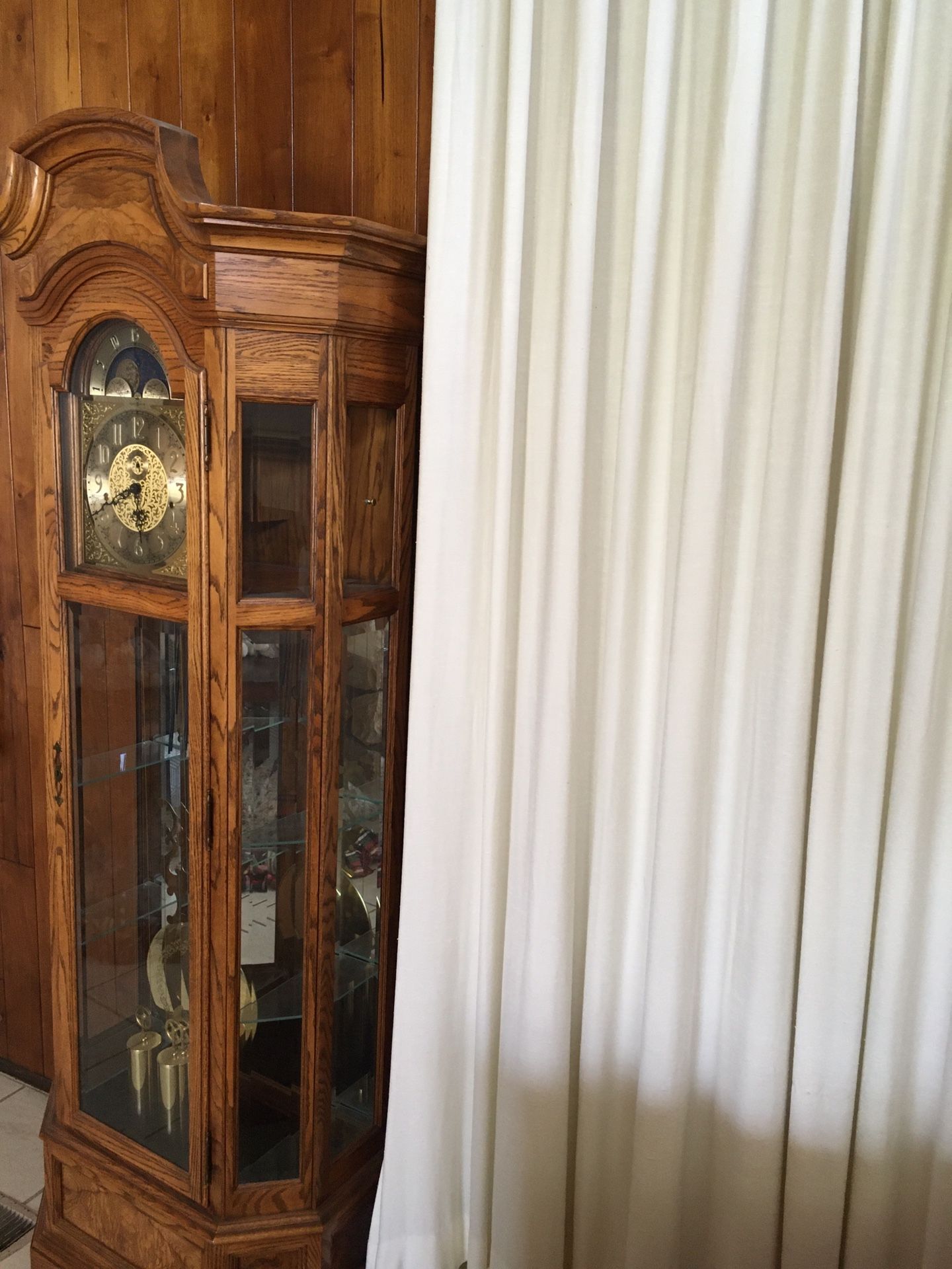 Grandfather Clock Curio Cabinet