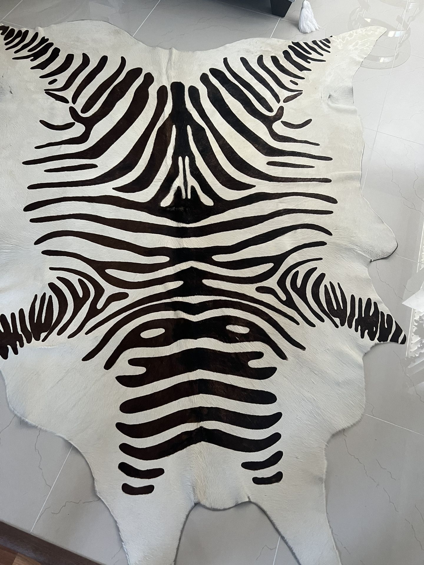 Real Zebra Skin Rug 7x5 Authentic for Sale in Boca Raton, FL - OfferUp