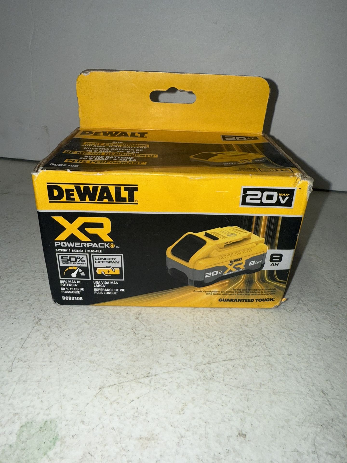 Power Pack Dewalt 20 Volt Amp Battery Dewalt 20v Xr Battery 6ah DEWALT ...