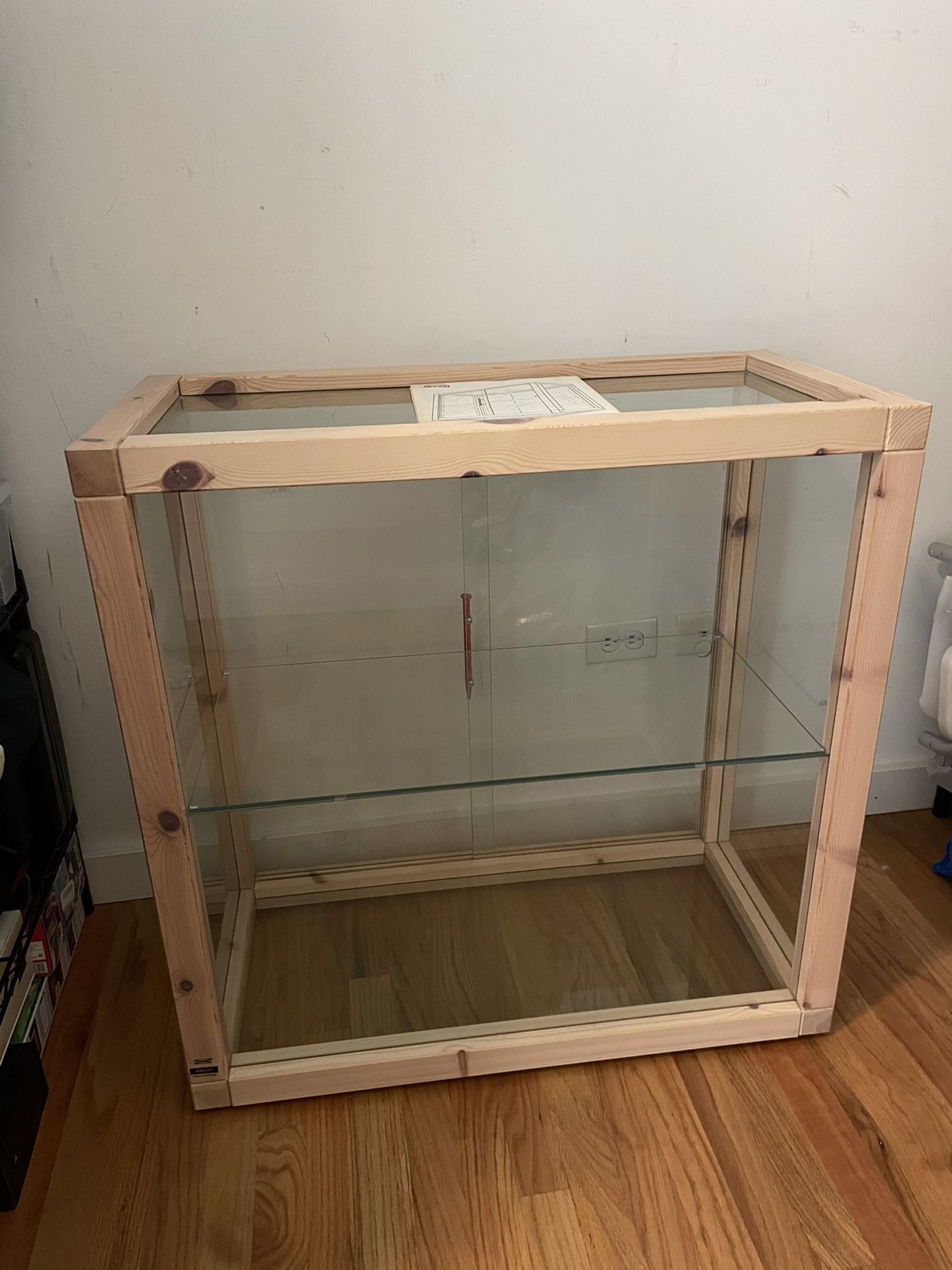 Ikea markerad display case store