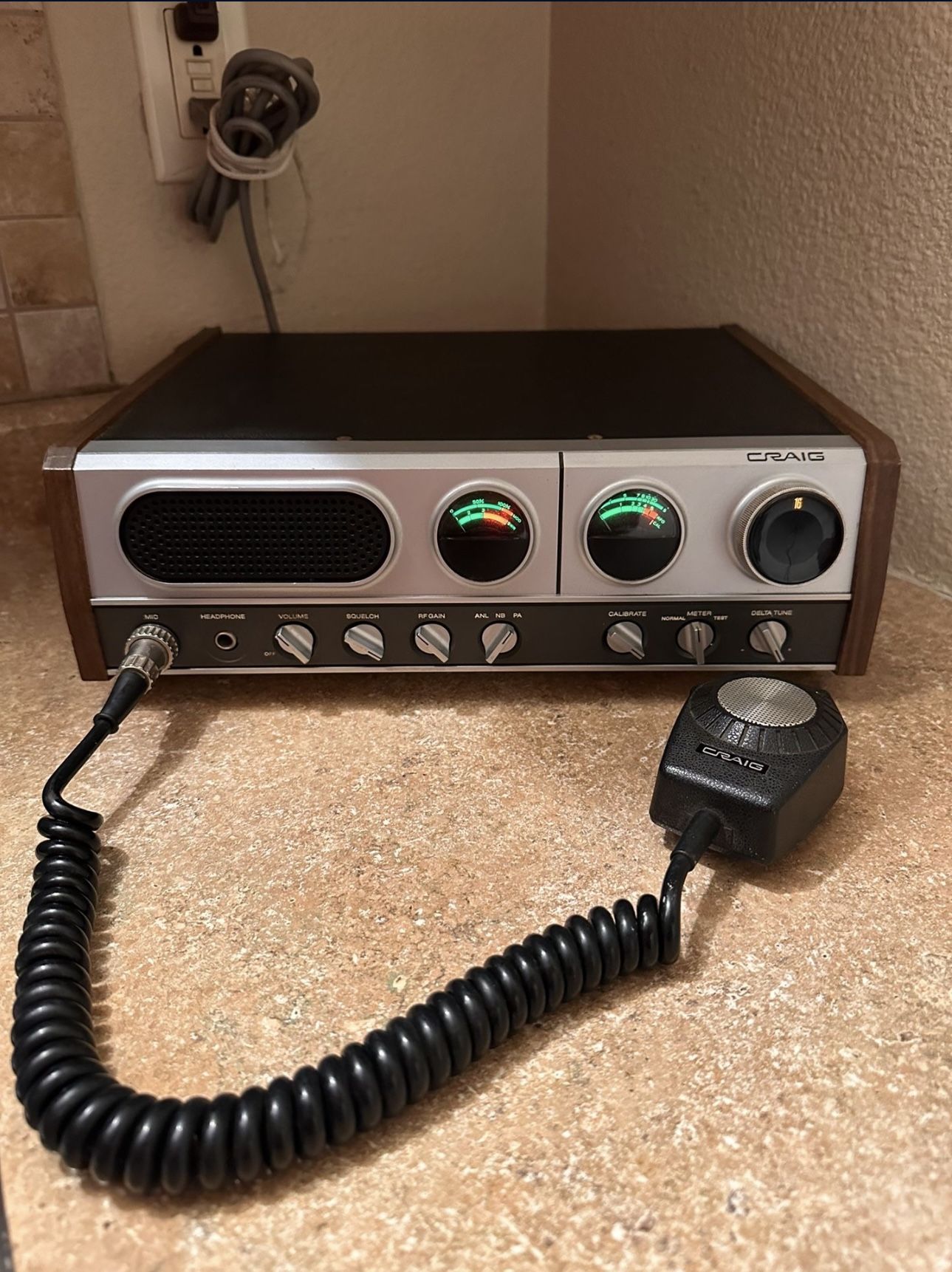 Vintage 70’s Craig Model 4201 CB Base Station Radio w/ Mic – Working ...