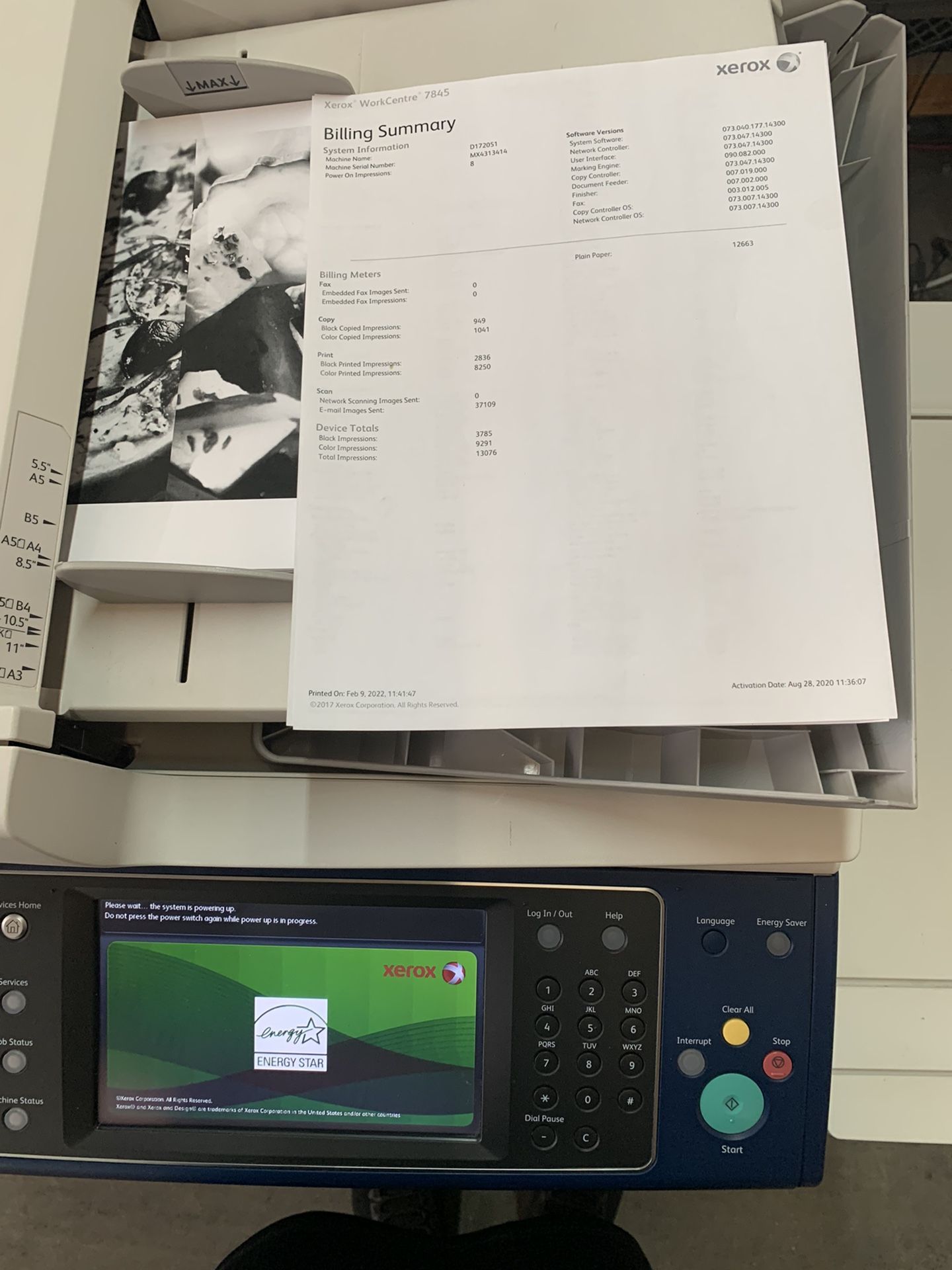 Xerox WorkCentre 7835 Color Printer Copier Scanner - MFP Low Meter “55K ...