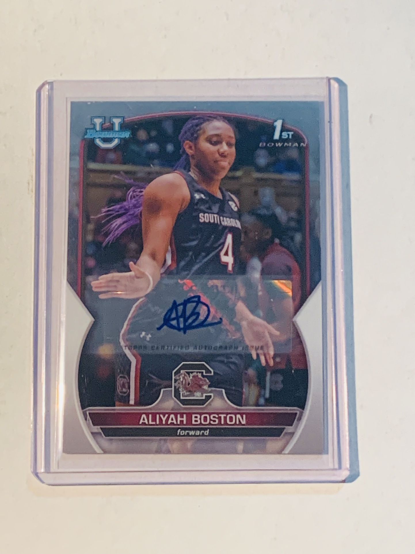 Aliyah Boston NCAA Topps U Autograph Card for Sale in San Antonio, TX ...