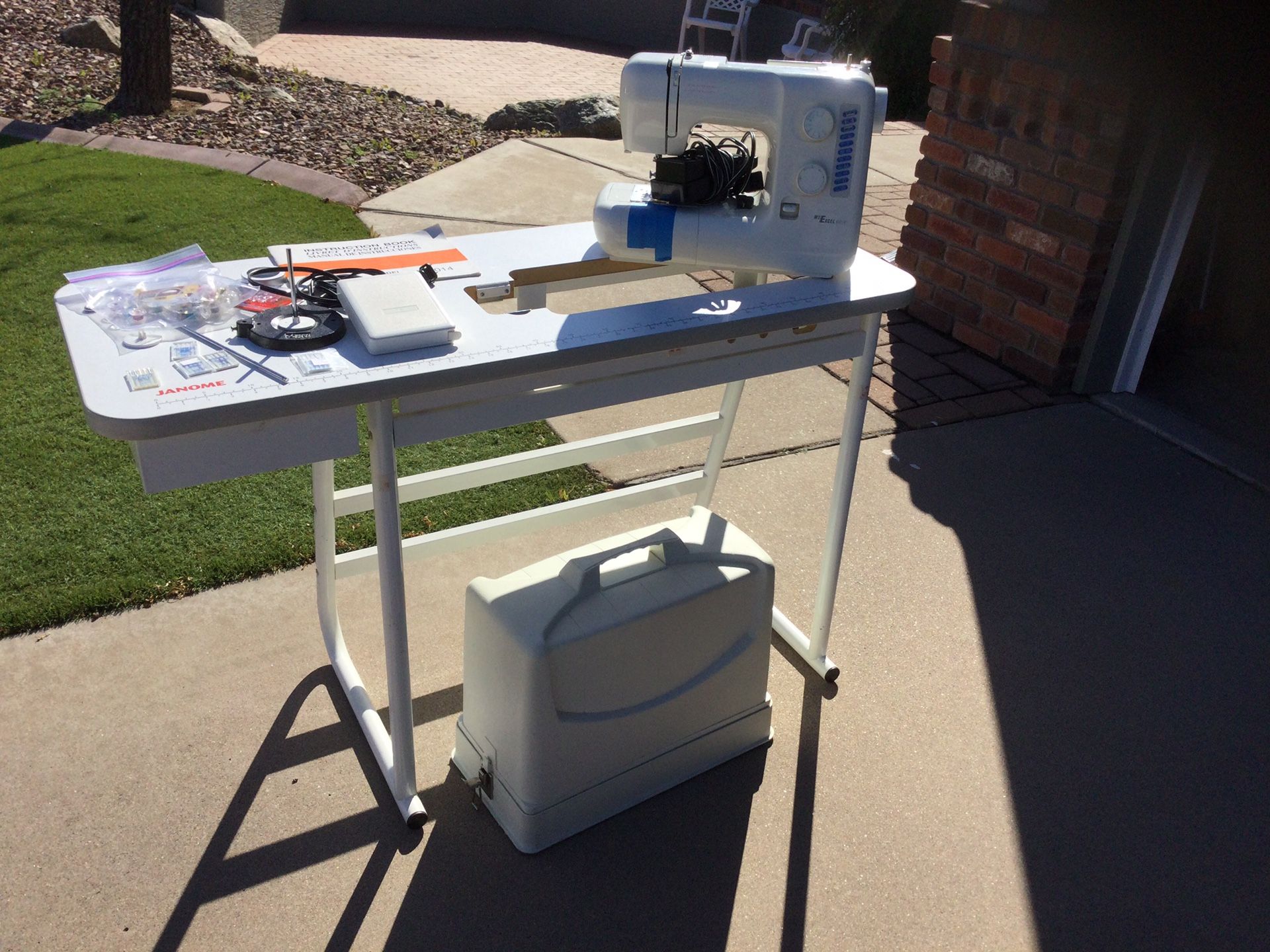 Janome Sewing Machine, Table And Accessories for Sale in Mesa, AZ - OfferUp