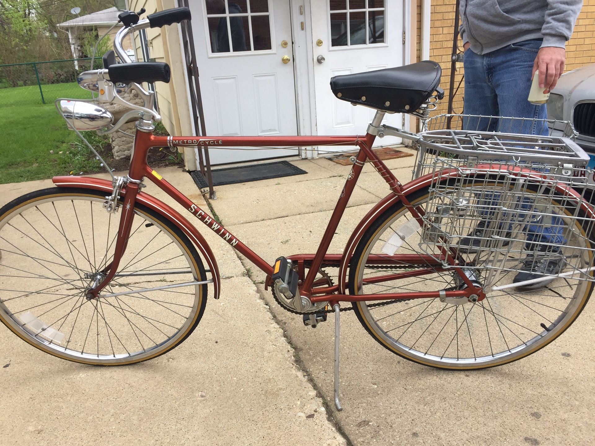 Mint Condition Vintage 1977 Schwinn Metro Cycle 3 Speed with Baskets ...