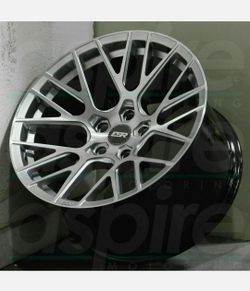 20" ESR RF11 Wheels 20x9 +22 5x114.3 Silver 20 Inch Rotary Forged Rims ...