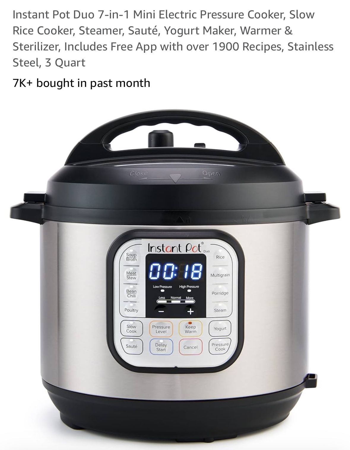 Insta Pot Duo 7-in-1 for Sale in Redmond, WA - OfferUp