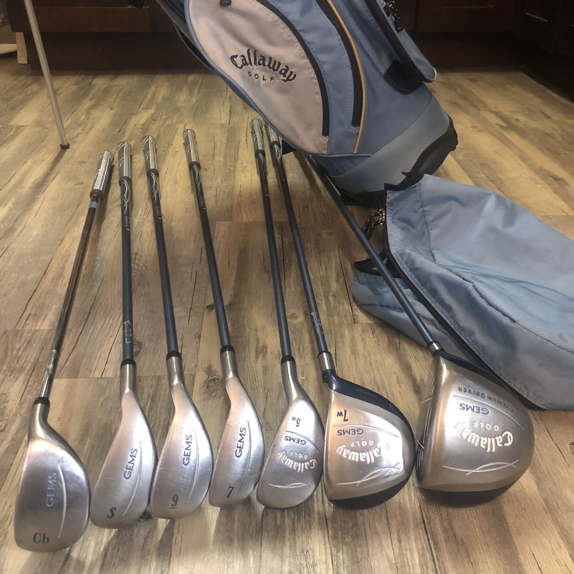 Callaway Big Bertha Gems Womens Golf Set With Matching Bag RH for Sale ...