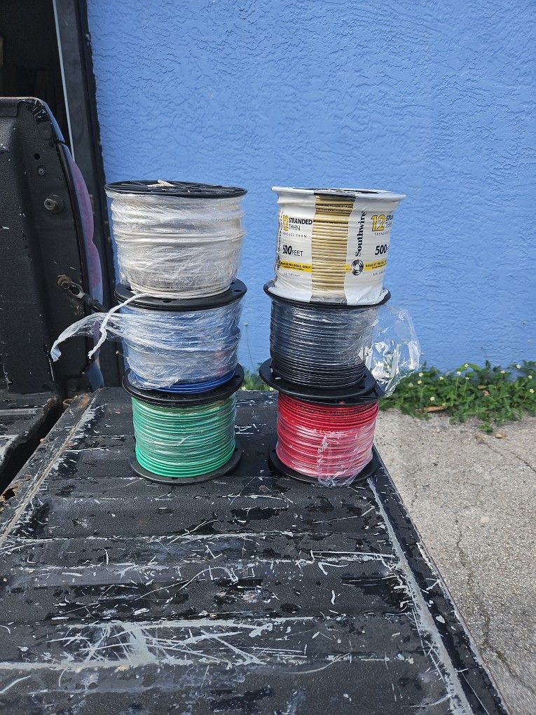 #12 Stranded Electric Wire, Assortment Of Colors for Sale in Miami, FL ...