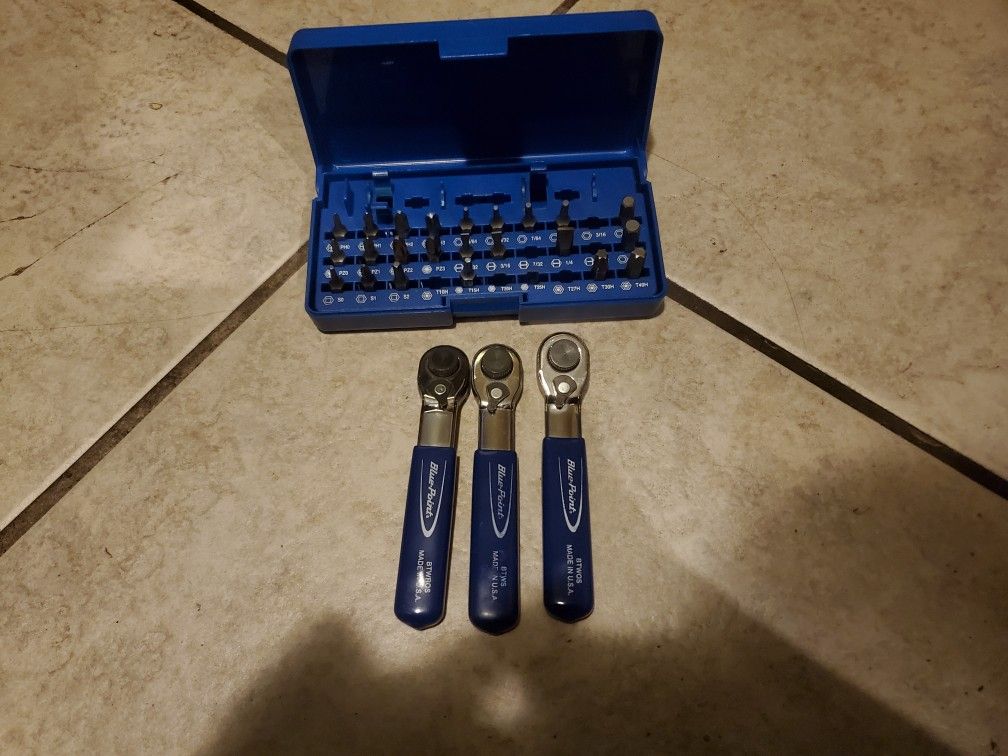 Blue-Point By Snap On Tools Bit Miniature Ratcheting Handle With ...