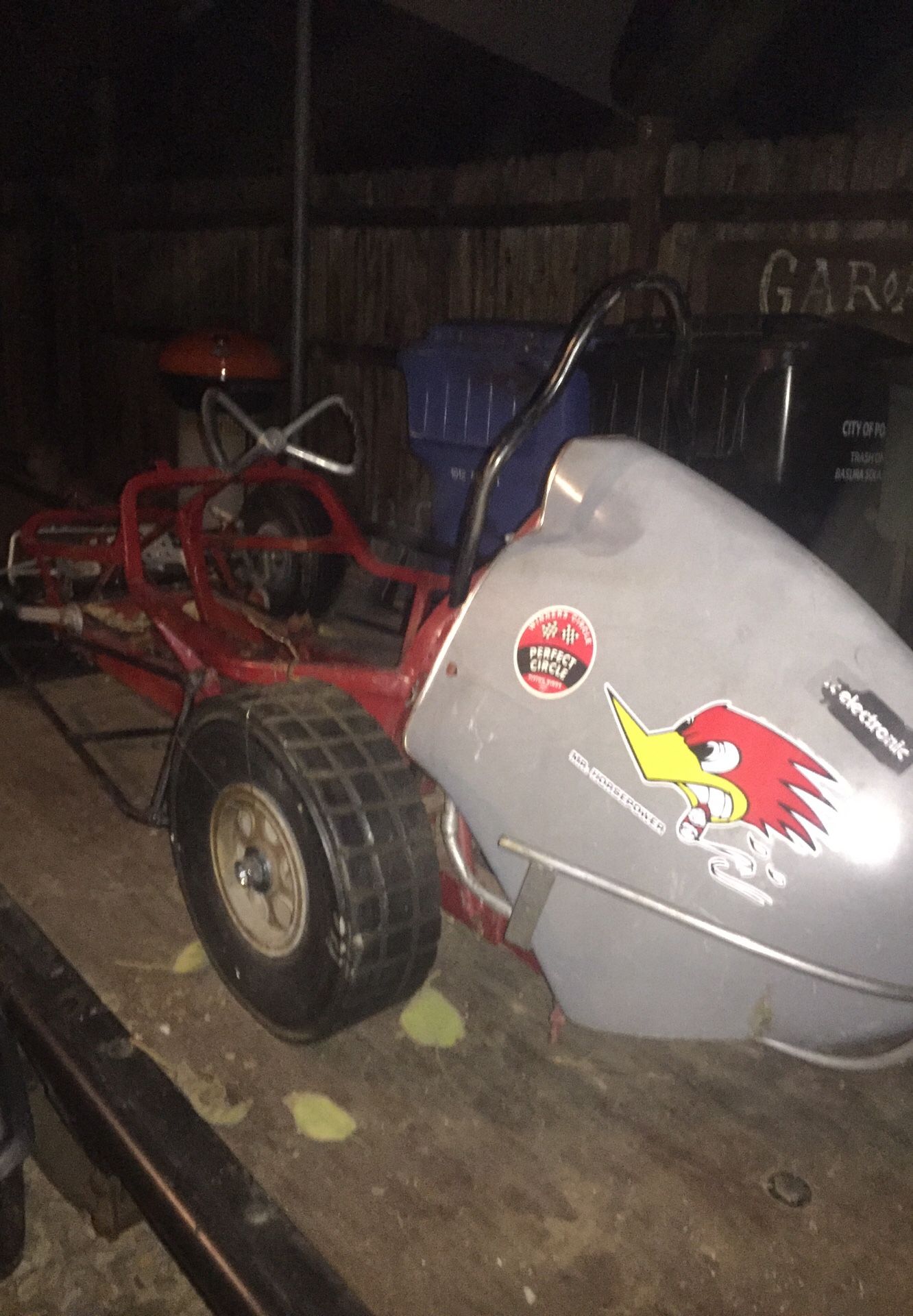 Vintage sprint midget kart 1969 racing car go kart rolling chassis for ...