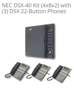 NEC PBX DSX-40 telephone system 5 phones. for Sale in Houston, TX - OfferUp