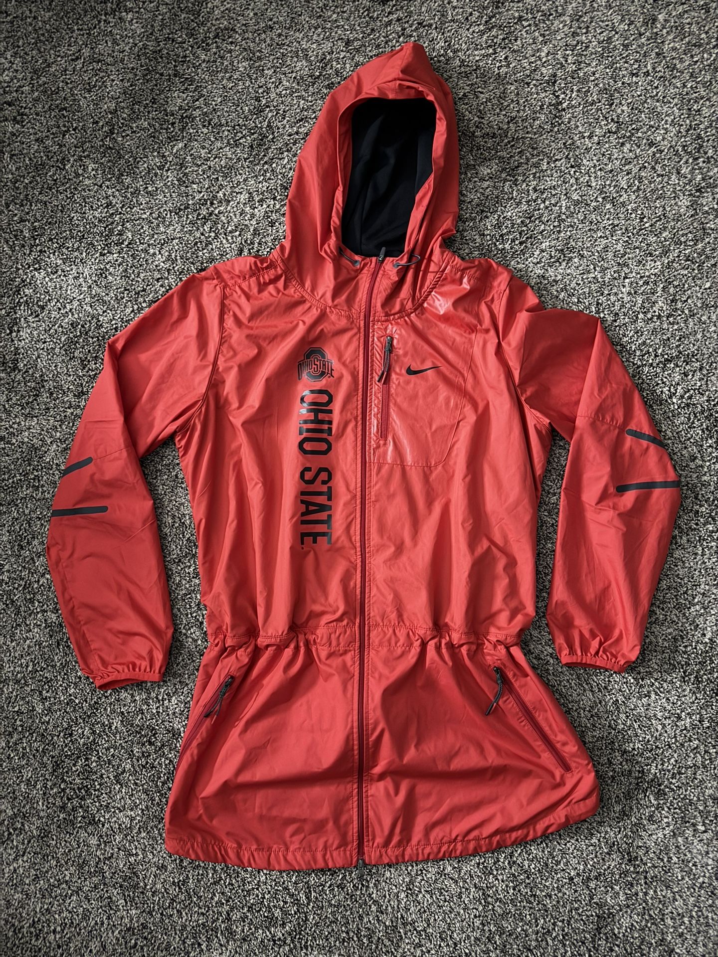 Women’s Nike Ohio State OSU Buckeyes Mid Thigh Length Windbreaker ...