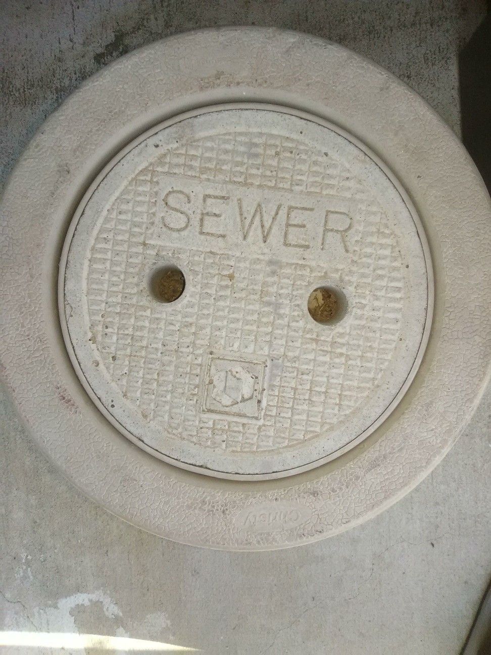 Concrete irrigation sewer box with lid or sewer cleanout box or ...
