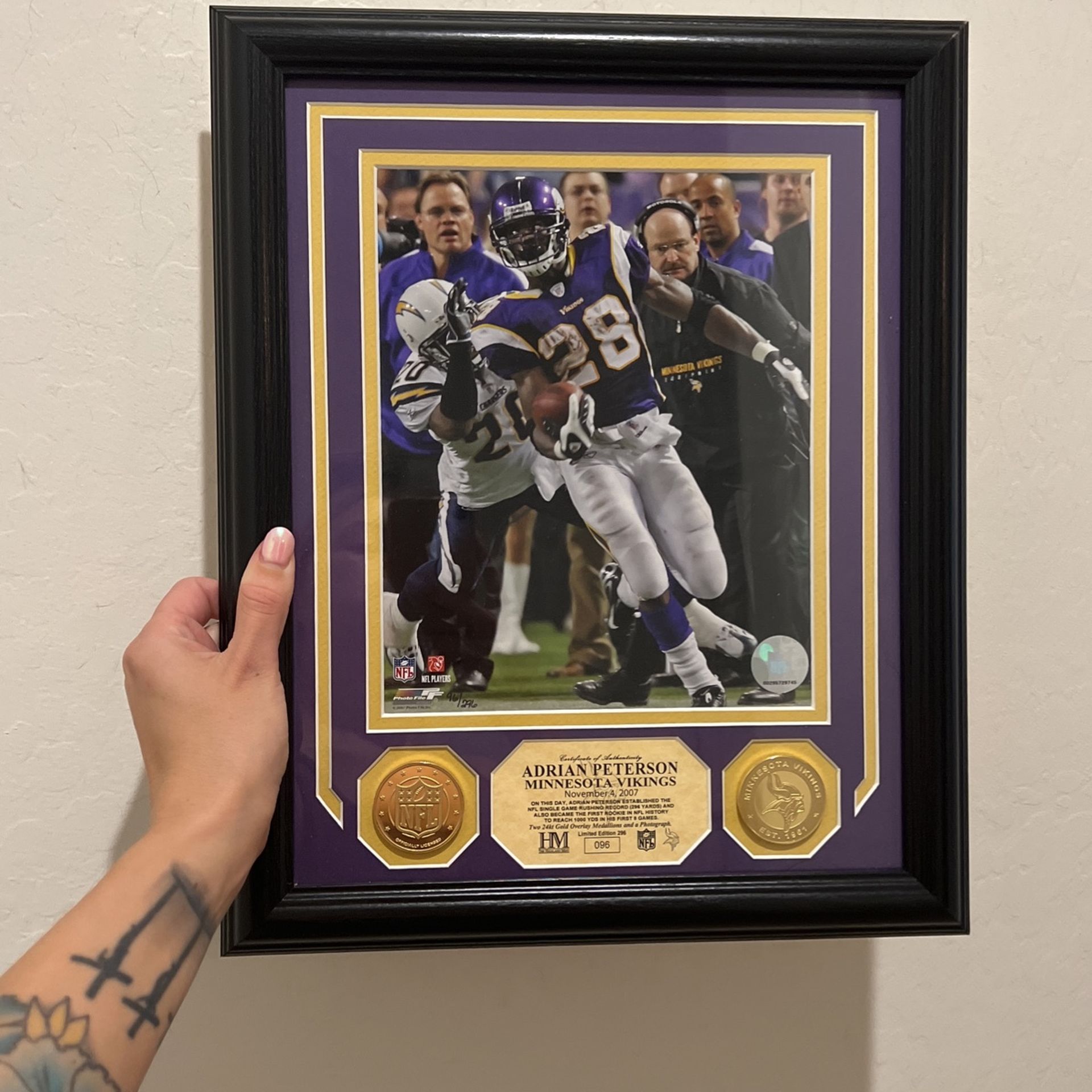 Adrian Peterson Tattoos