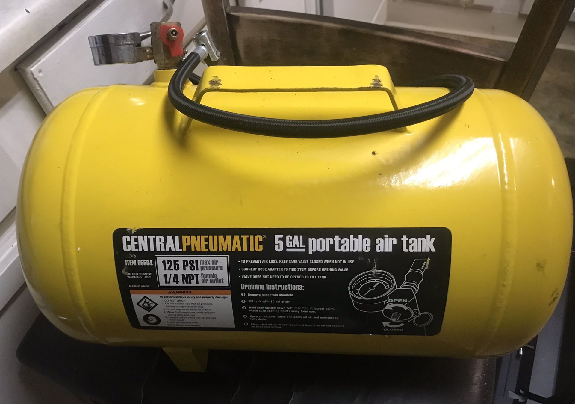 Portable Compressed Air Tank