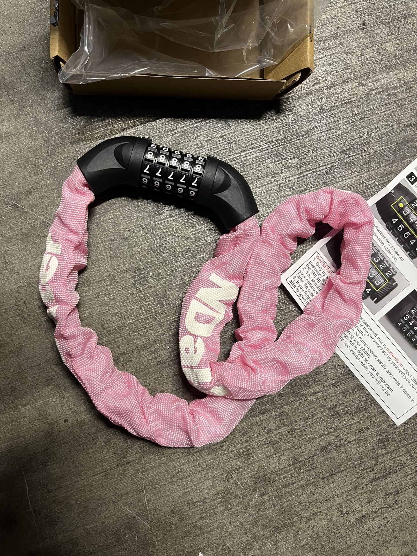 NEW 5 Digit Combination Chain Lock (pink) for Sale in North Las Vegas ...