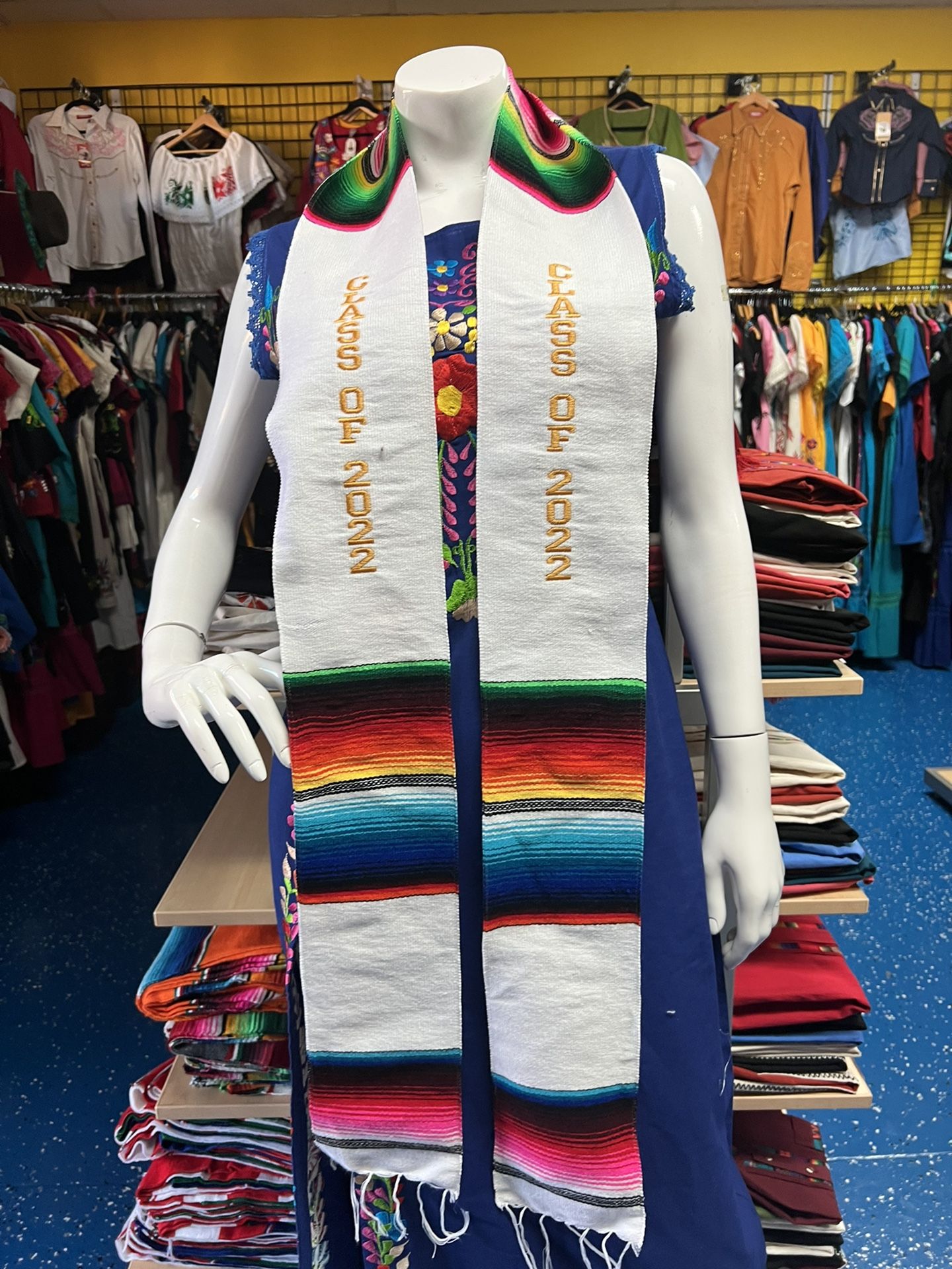 Stolas De Graduación 2022 .embroidered Sarape Mexican Graduation Stole ...
