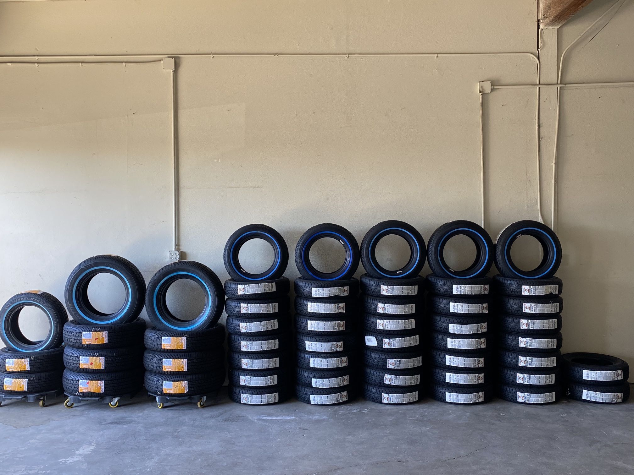 UNIROYAL TIGER PAW AWP II 155/80R13 $75 EACH WHITEWALL 155/80/13 SPOKES ...