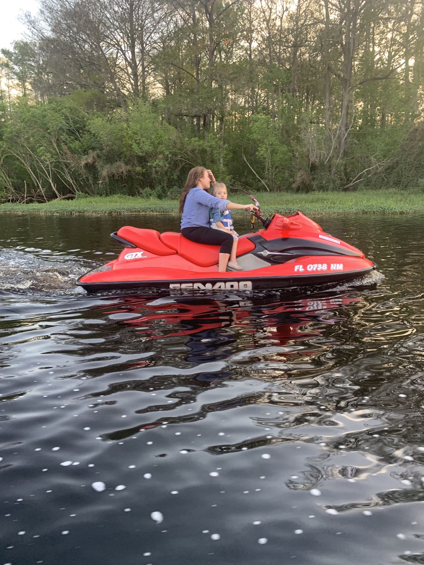 Red 2000 seadoo gtx 3- seater jet ski for Sale in Lake Panasoffkee, FL ...