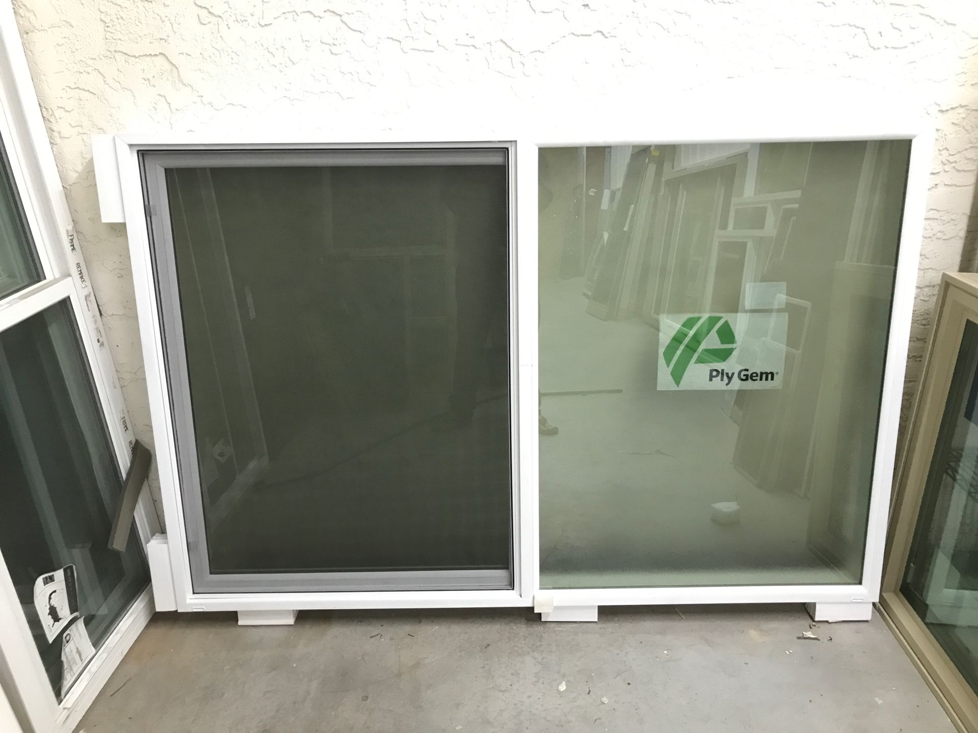 Brand New 71 3/4” x 47 1/4” PlyGem Dual Pane Low e Obscure Glass XO ...