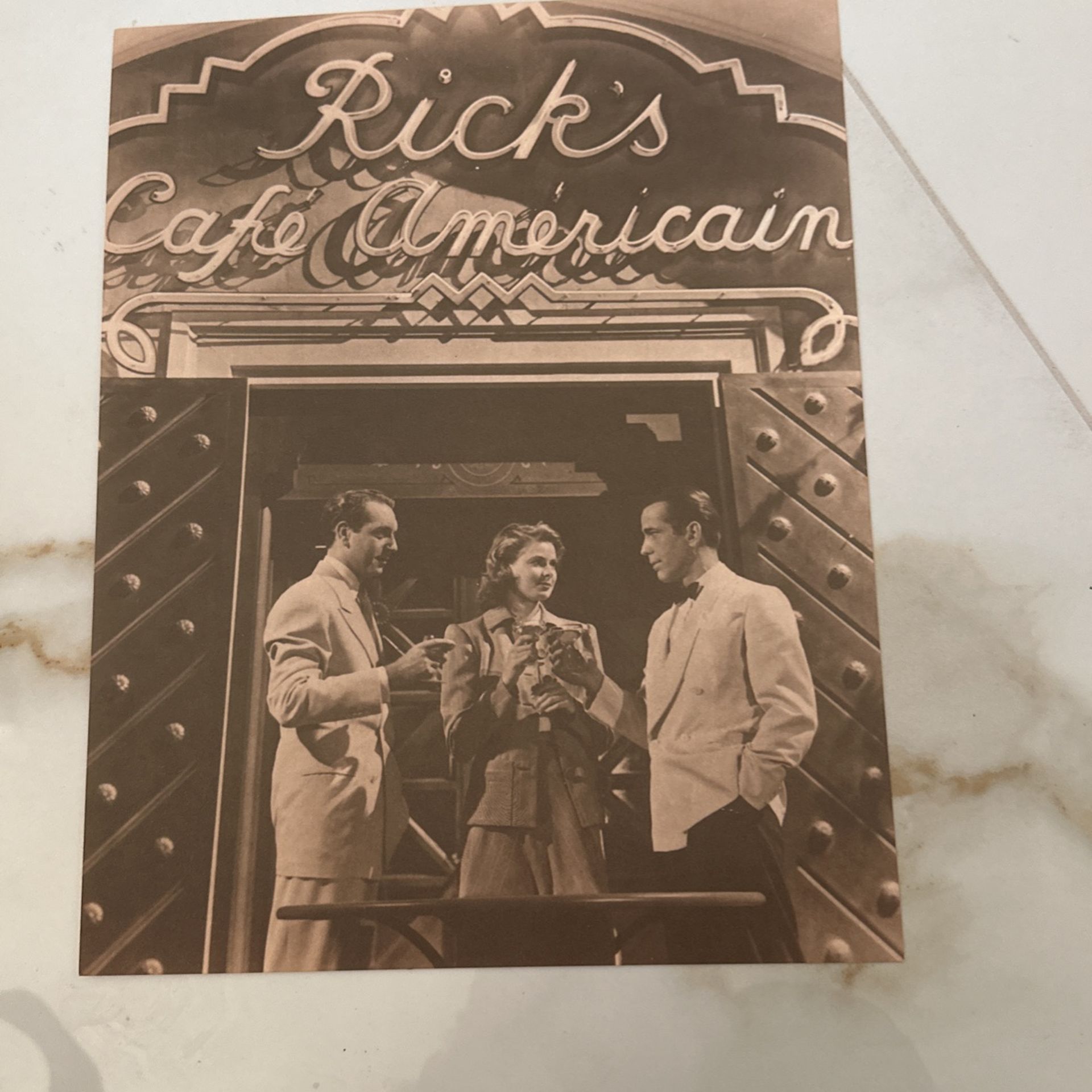 Rare Photograph Of Ricks Café, American Features, The Three Main Stars ...