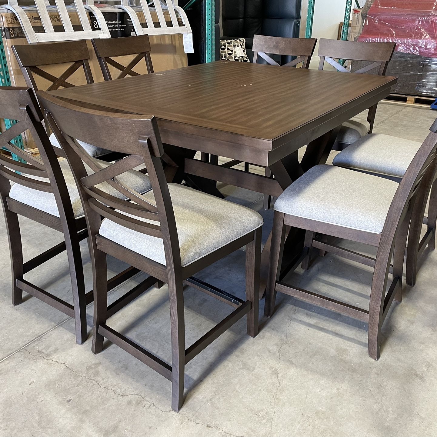 9 Piece Counter Height Dining Room Sets
