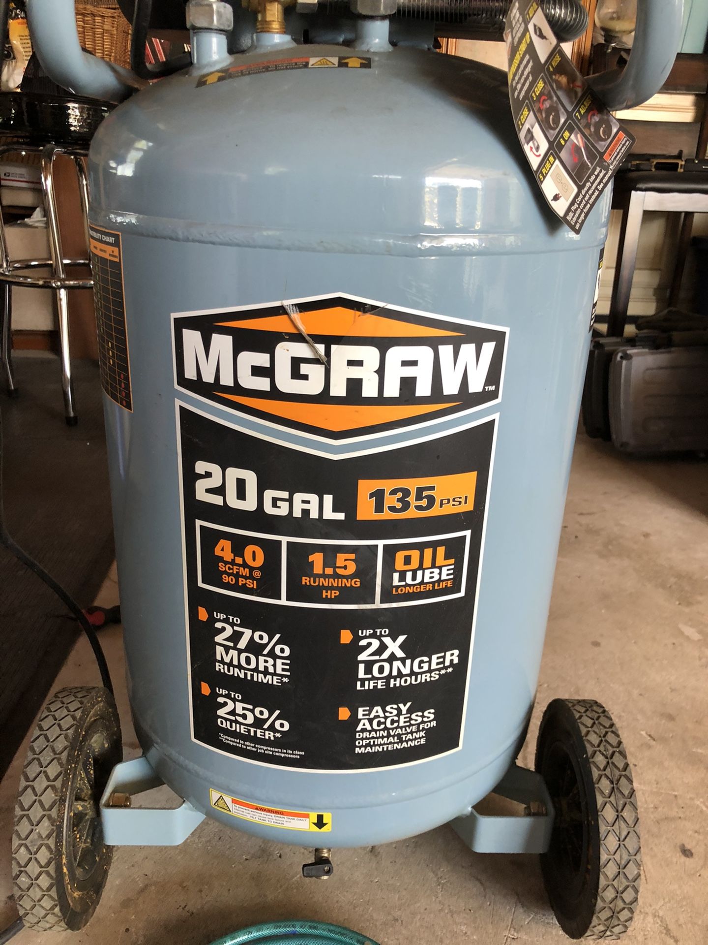 McGraw 20 Gallon Compressor for Sale in Castroville, TX - OfferUp