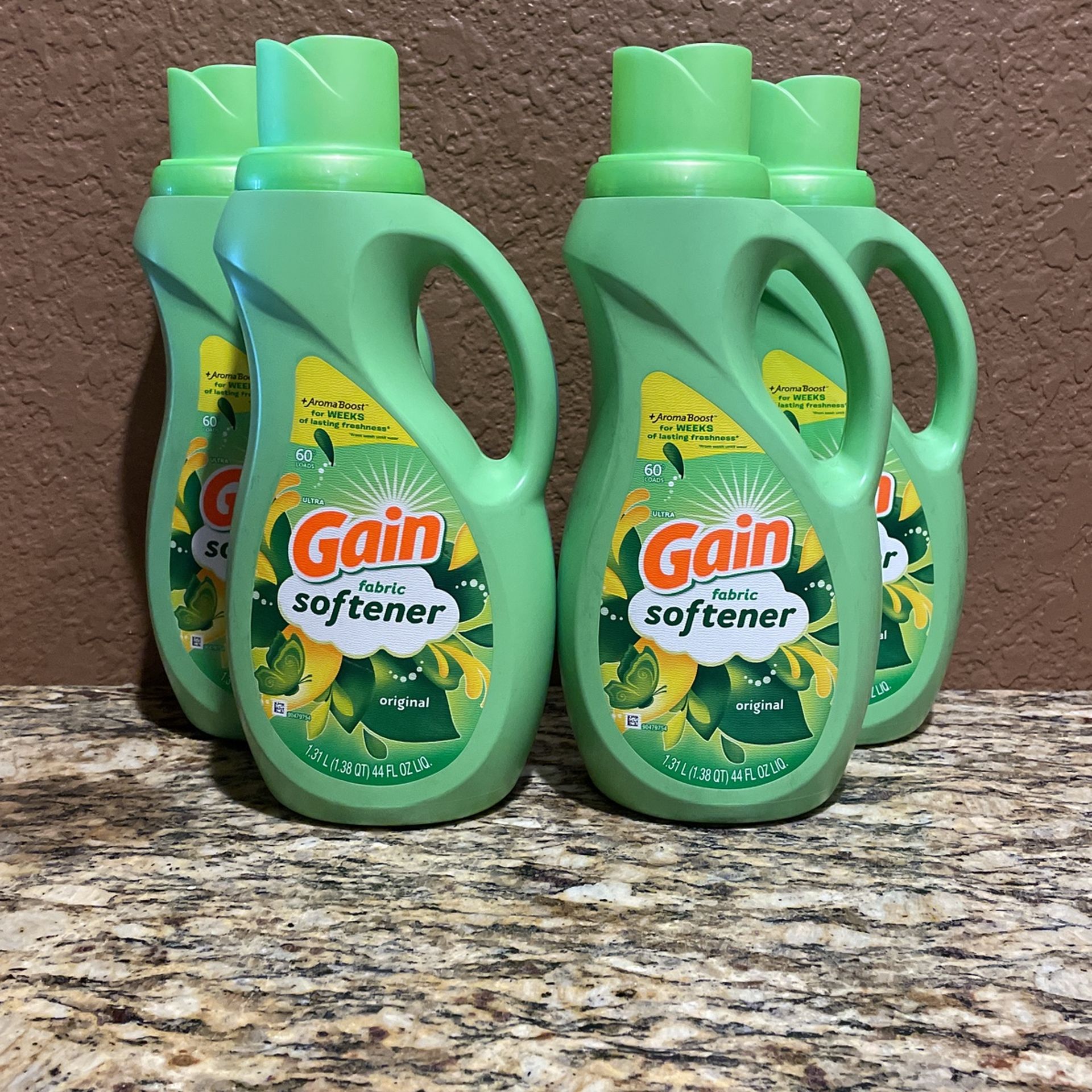 4 - gain original - 60 load fabric softeners - all for $18.00 for Sale ...