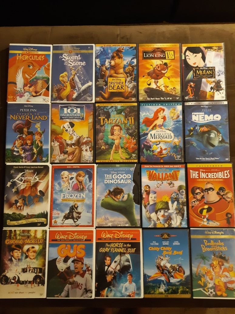 Huge Disney DVD Collection - 80 DVDs To Choose From / All Discs In ...