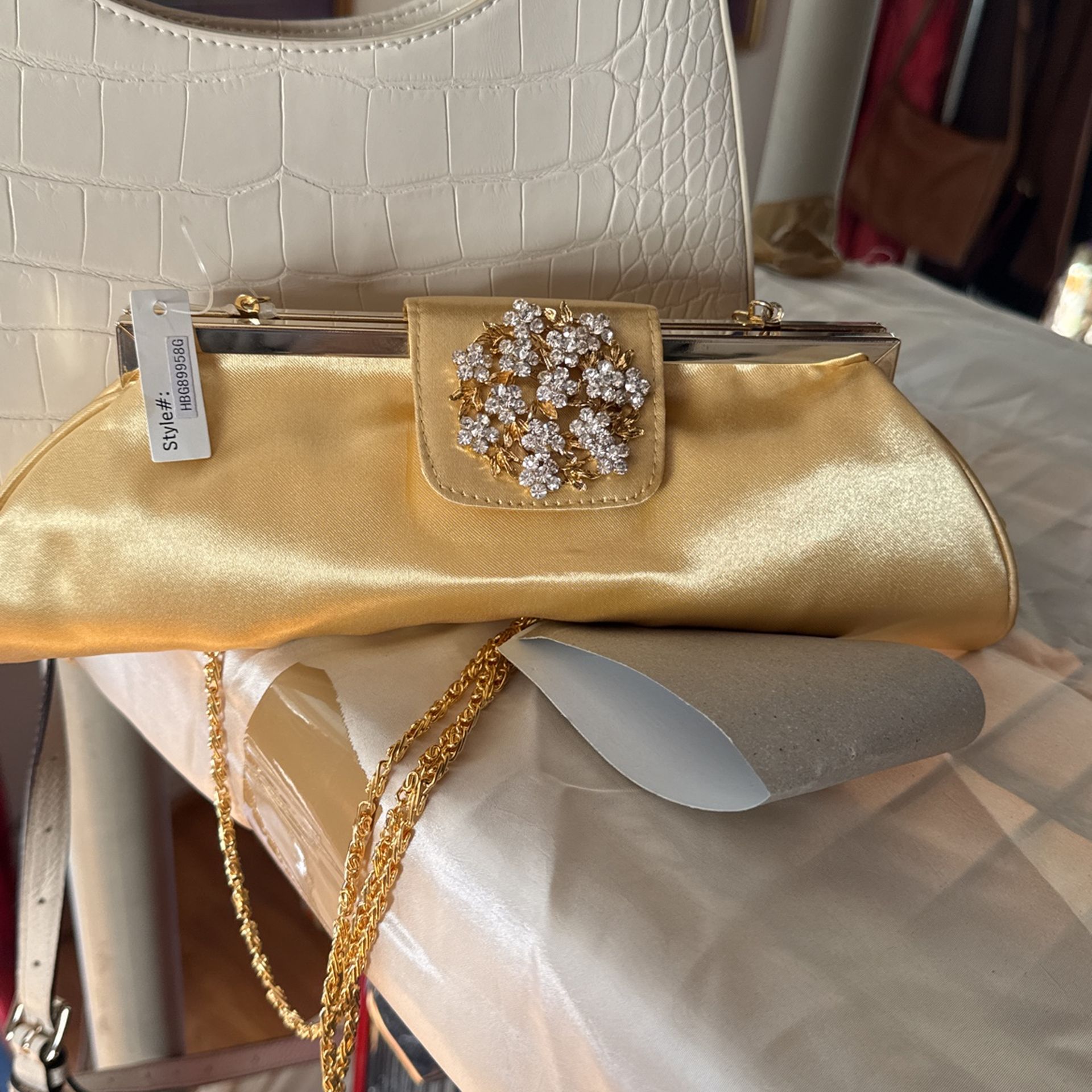 Satin exterior party/Cocktail Bag