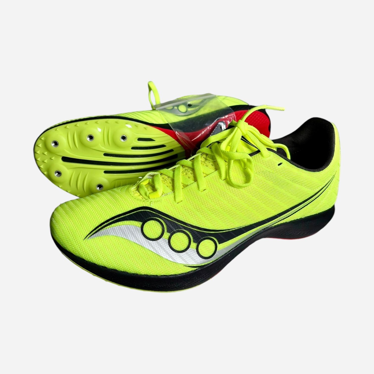 Saucony Men’s Velocity MP Green Red Track Running Shoes Sz 10 for Sale ...