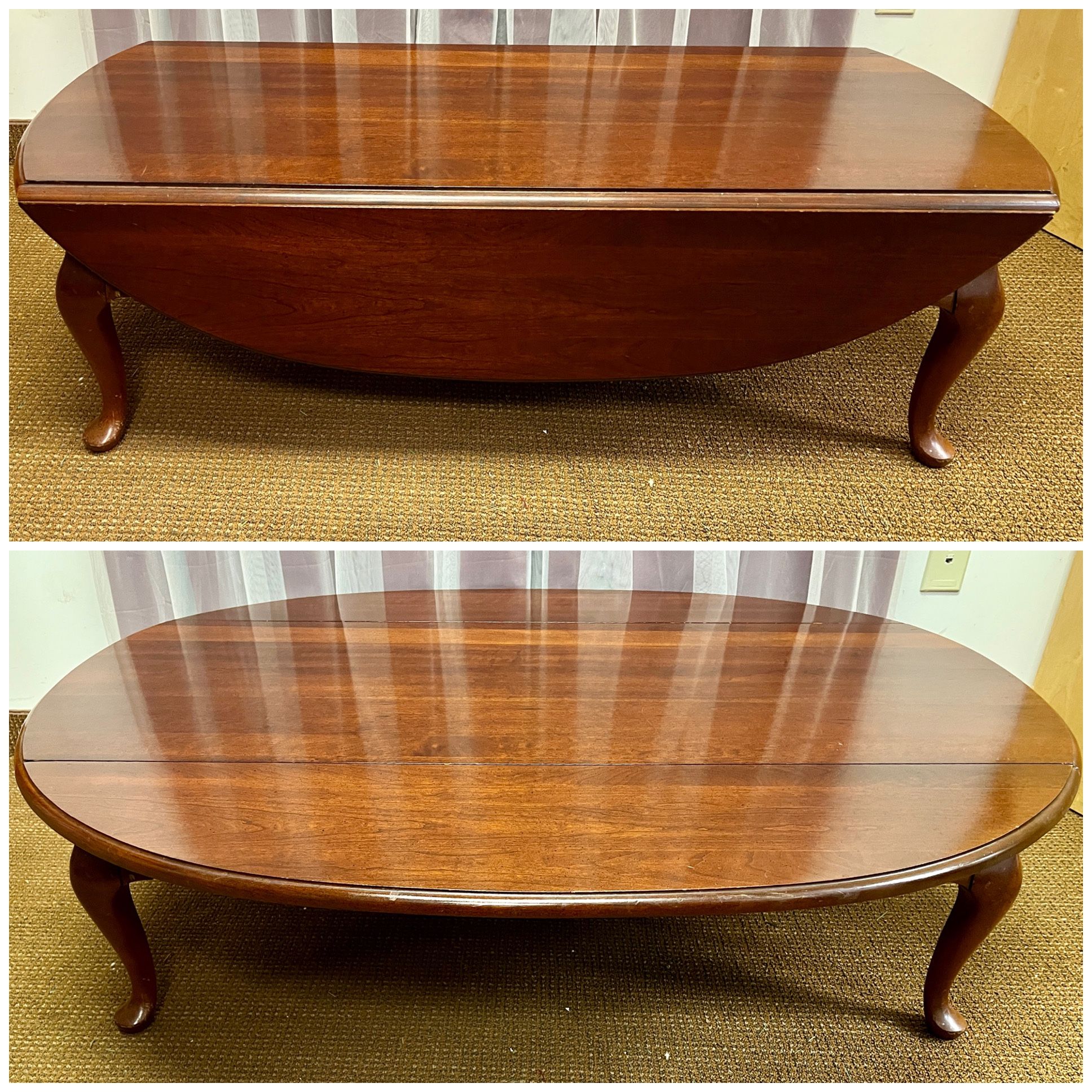 Queen anne drop leaf coffee table store