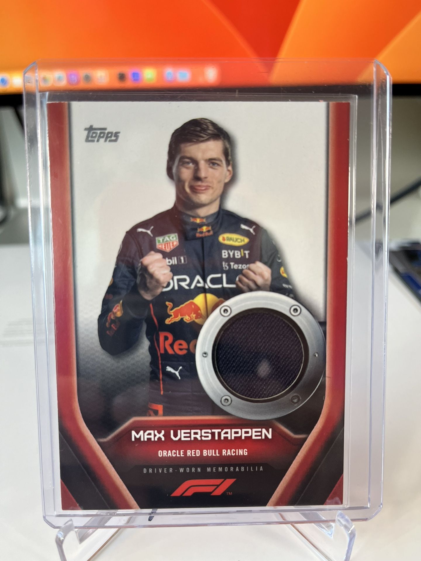 2022 Topps Formula 1 F1 Max Verstappen Red Bull Race Worn Relic Patch ...