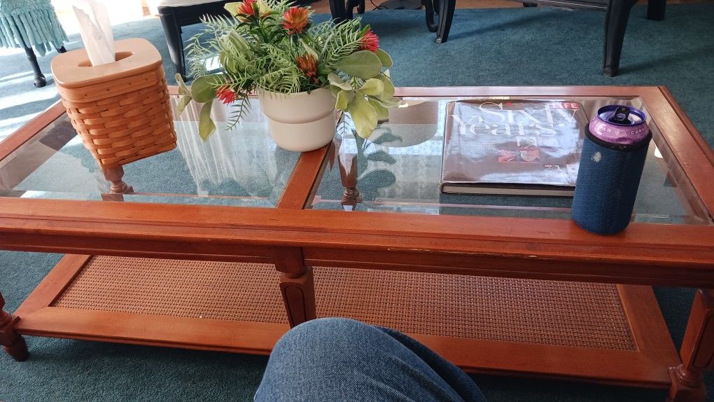 Beautiful One Of A Kind Glass Top Coffee Table for Sale in La Mesa, CA ...