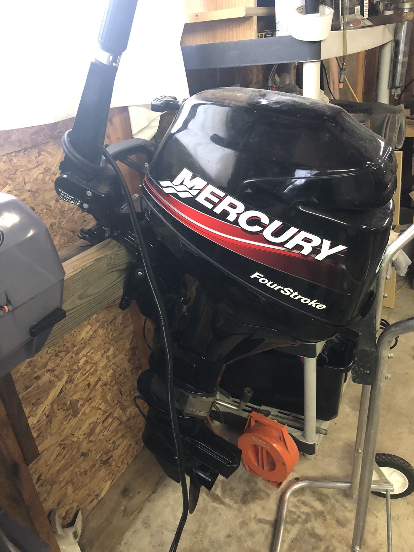 Mercury 8 hp 4 four stroke electric start outboard kicker long shaft for Sale in Ruston, WA ...